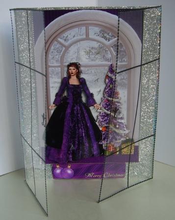 Purple and Black Christmas Window Scene - CUP476138_543 | Craftsuprint