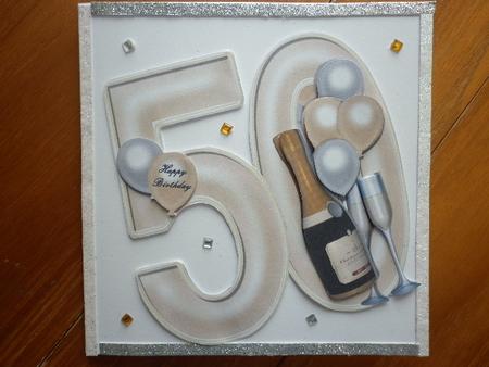 50th Birthday Large Shaped Card Front Female - CUP425233_1072 ...