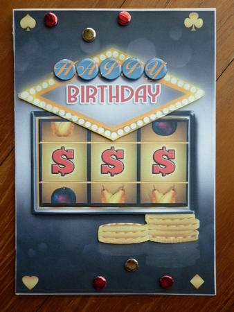 Casino Theme Birthday Greeting Card - CUP441856_1446 | Craftsuprint