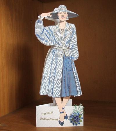 Stylish Lady Shaped Card - CUP76191_66 | Craftsuprint