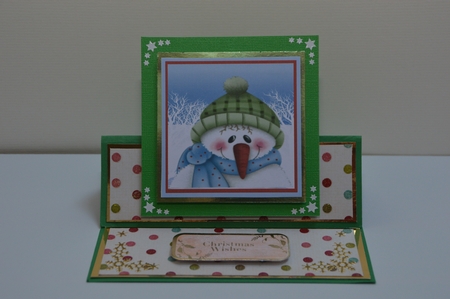 Set of 6 Christmas toppers with winter themes and choice of sentiments ...