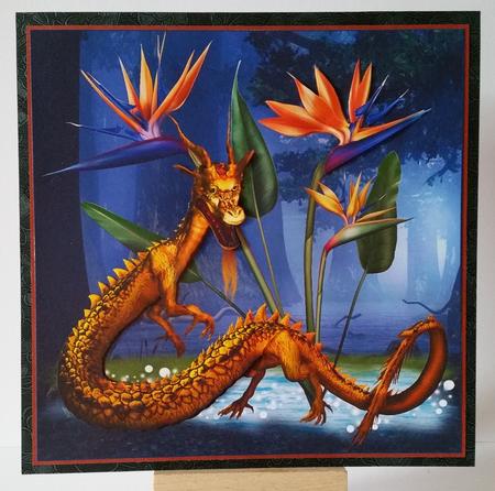 Dragon's Paradise Card Topper with Decoupage - CUP593466_1865 ...