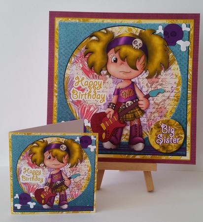 Mini Kit- Little Miss Punk- Oh So Cute #2 - CUP618544_986 | Craftsuprint