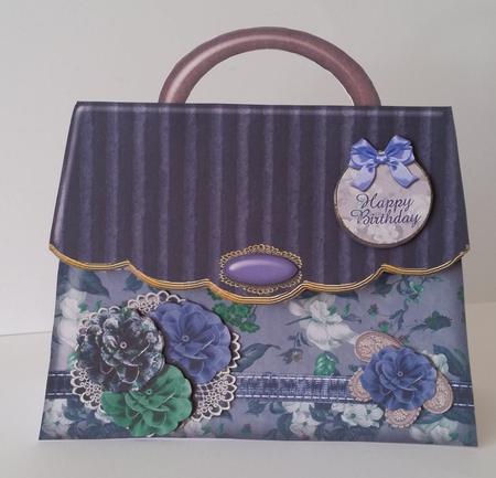 Shabby Chic Handbag Shaped Card 4 Mini Kit - CUP618651_2120 | Craftsuprint