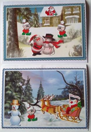 A5 Christmas Snow Scenes - Use with Cute Companion Stamps! - CUP79572 ...