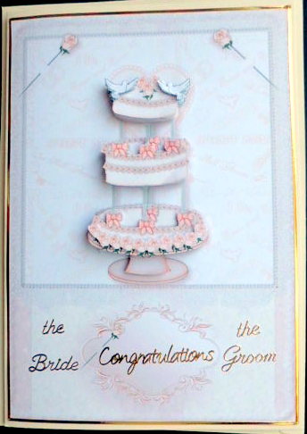 The Wedding Cake Card Front and Decoupage - CUP389469_38 | Craftsuprint
