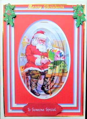 Pyramid Santa at His Workshop. - CUP565413_1398 | Craftsuprint