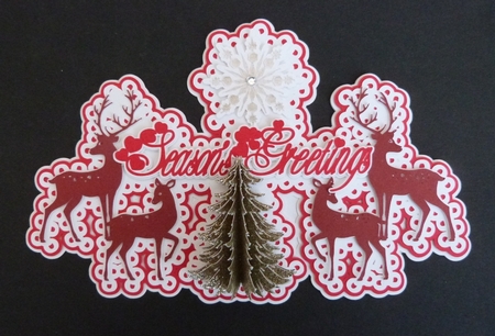 Reindeer Tree Card, All formats - CUP818899_596 | Craftsuprint