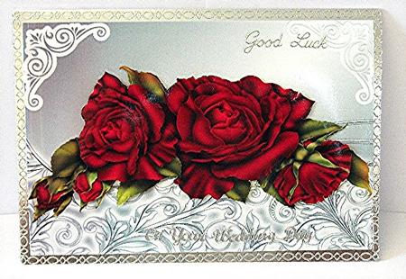 Beautiful Red Roses in Ornate Frame A4 - CUP428089_415 | Craftsuprint