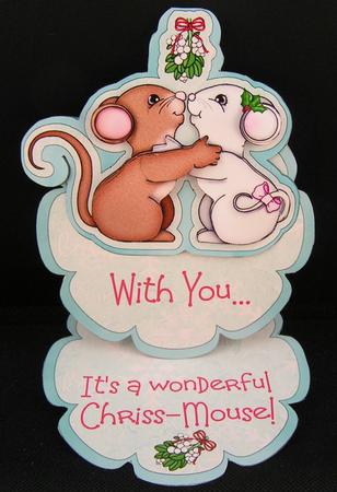 A Wonderful Chriss-mouse! - Flower Easel Card or Topper - CUP115422_203 ...