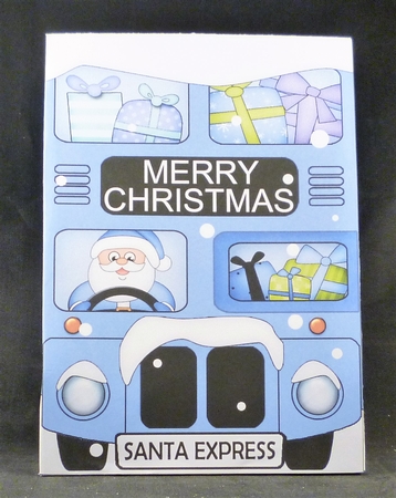 3D Christmas Santa Express Gift Bag Mini Kit - CUP581122_359 | Craftsuprint