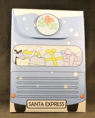 3D Christmas Santa Express Gift Bag Mini Kit - CUP581122_359 | Craftsuprint
