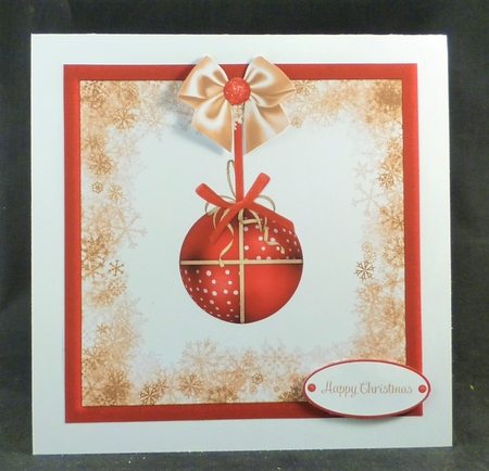 Red Dangling Bauble - CUP745855_43136 | Craftsuprint