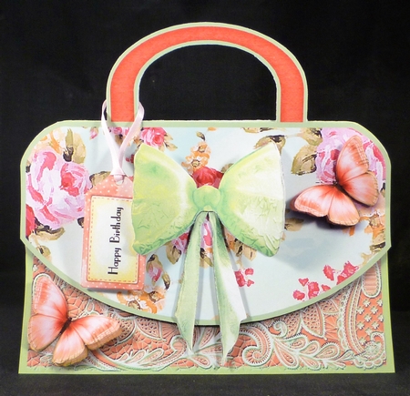 Beautiful Lace Handbag Shaped Card Kit - CUP772899_1483 | Craftsuprint