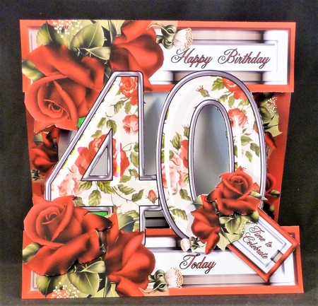 Special Ages Floral - 40 Today - CUP785308_1072 | Craftsuprint