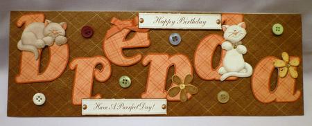 Create Your Own - Purrfect Cat Word Card Kit - CUP153233_614 | Craftsuprint