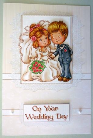 Wedding Day, Bride and Groom Card Front - CUP221084_38 | Craftsuprint