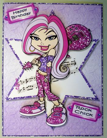 A Rock Chick for Your Birthday - CUP255618_1209 | Craftsuprint