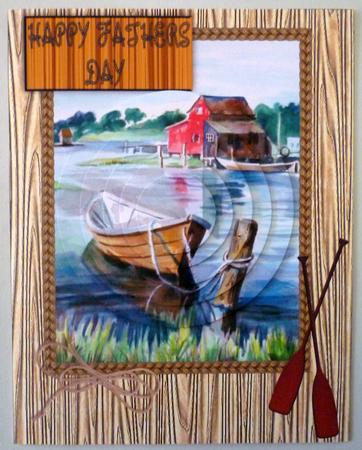 Vintage Boating Fathers Day Card - CUP322211_617 | Craftsuprint