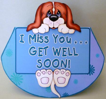 Notice Board Spaniel - Get Well Soon Wobble Card - CUP324624_601 ...