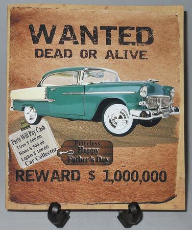 Wanted Car Collector Poster & Decoupage - CUP435496_1865 | Craftsuprint