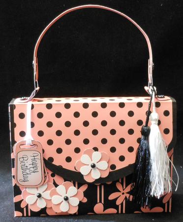 3D Elegant Floral Handbag Treat or Favour Box Kit - CUP535113_359 ...