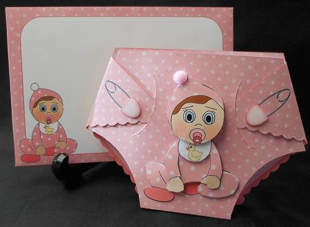 Baby Girl Nappy Card Kit - CUP536432_174 | Craftsuprint