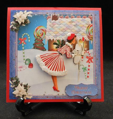 Vintage Lady Christmas Post Mini Kit - CUP566733_38 | Craftsuprint
