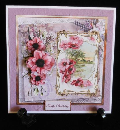 Poppy Scene Card with Decoupage - CUP576227_8 | Craftsuprint