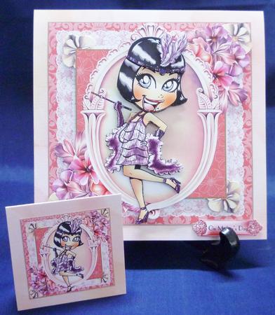 The Little Flapper Card Front Kit - CUP611121_1483 | Craftsuprint