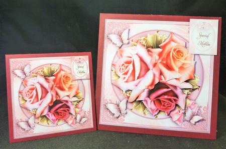 Vintage Soft Roses Card Kit - CUP659705_1641 | Craftsuprint