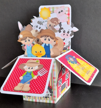 BIRTHDAY ON THE FARM ANIMALS POP UP BOX CARD - Photo by Michelle - The ...