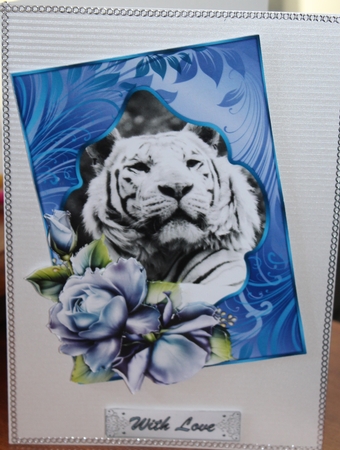 The Tiger - A4 card making sheet with decoupage. - CUP787229_21555 ...