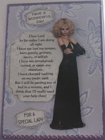 Bad Girls Prayer 3 - A4 card making sheet - CUP800902_21555 | Craftsuprint