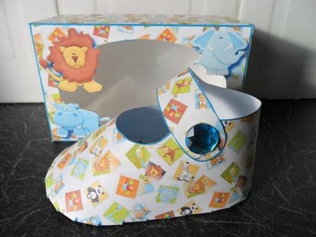 Zoo Animals Baby Shoe Kit with Box - CUP128009_56 | Craftsuprint