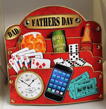 3D Just for Men Pop Out Card Kit - CUP253951_359 | Craftsuprint