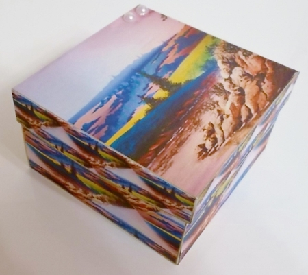 Gift Box - Hand Painted Country Landscape - CUP1004413_66 | Craftsuprint