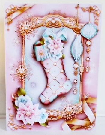 Christmas Festive Pastel Pink Stocking Mini Kit - CUP1007437_1641 ...