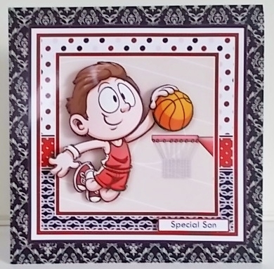 BASKETBALL 7.5 Decoupage & Insert Mini Kit - CUP1044866_68 | Craftsuprint