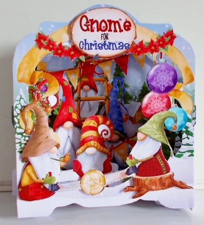 Gnome for Christmas Shape the Scene 3D Card and Envelope Kit ...