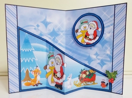 Diagonal pop-out Santa & snowman - CUP1184826_173 | Craftsuprint