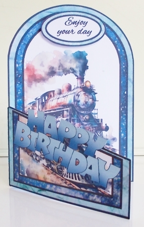 Cutaway Steam engine (watercolour) - Photo by Pam Stubley