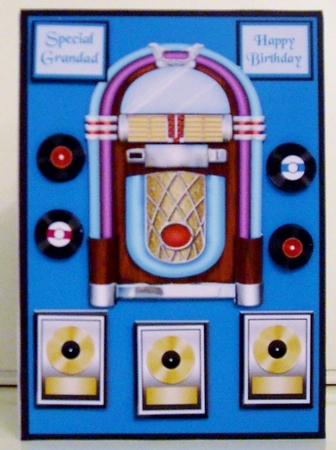 Male Birthday Card with Jukebox and Vinyl Records - CUP668263_2306 ...