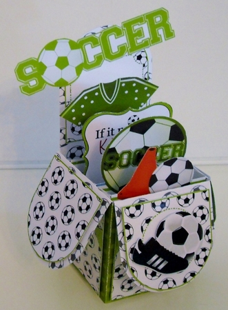 3D Pop up Box Football - CUP698008_27192 | Craftsuprint