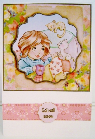 Card Topper Cute Girl 118 - CUP715862_2166 | Craftsuprint