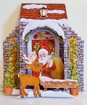 A Visit from Santa What an Entrance! Card and Envelope Kit. - CUP876433 ...