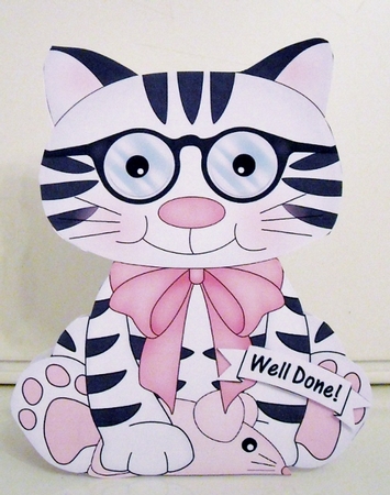 3D Shaped Card Kit - Cute Little Cat Sammy - CUP897803_359 | Craftsuprint