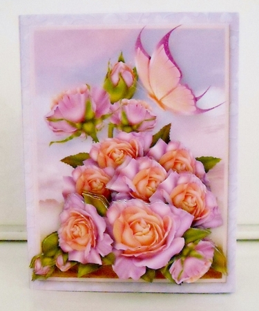 Rose Bouquet - Notelet Set - CUP897905_1648 | Craftsuprint