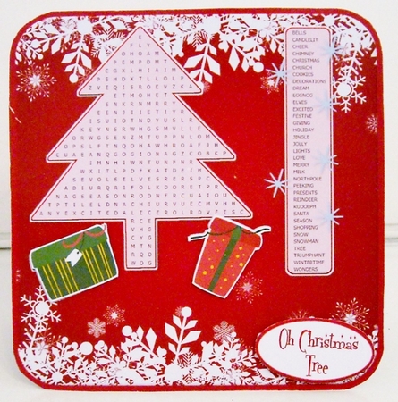 Oh Christmas Tree Word Search Mini Kit - Photo by Pam Stubley