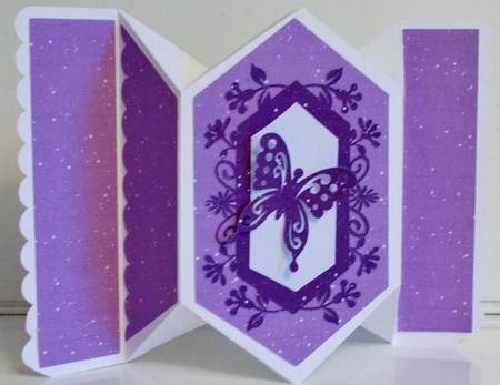Fancy Fold Card with Butterfly - CUP942012_40382 | Craftsuprint